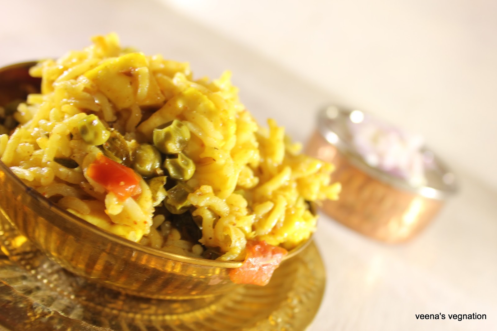 Mixed Vegetable Masala Rice - Veenas Vegnation