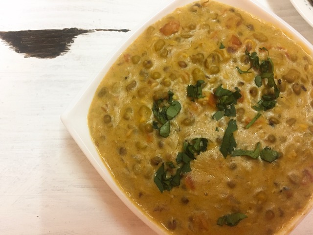 Creamy Sprouted Moong Subzi - Veenas Vegnation