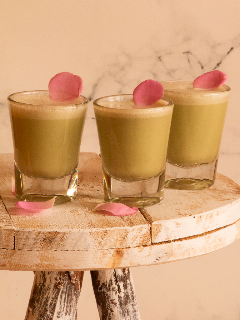 Gulkand Pan Shots with Almond Milk-Holi Special - Veenas Vegnation